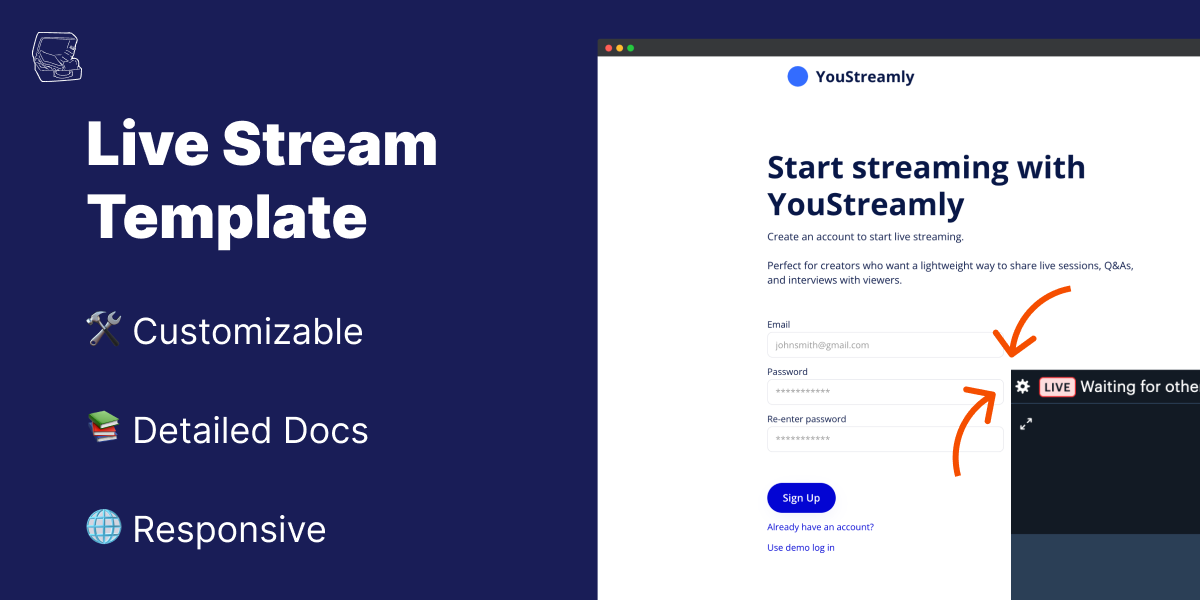 Youstreamly - Live Streaming Template | Bubble